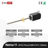 China 80 Degree Temperature Rise Nema 11 Linear Stepper Motor for Precise Linear Actuation for sale