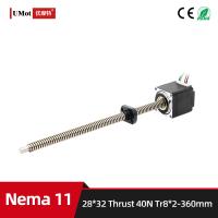 China Customized 28mm Hybrid Nema 11 Micro Linear Actuator Stepper Motor With Lead Screw for sale