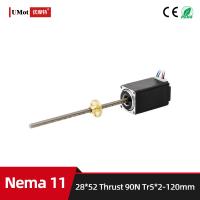 China 15-45g.cm2 Rotor Inertia Nema 11 Micro Linear Actuator Stepper Motor With Lead Screw for sale