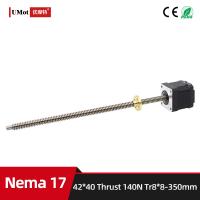 China 42mm Nema 17 Trapezoidal Thread Rod Linear Motion Actuator for Precision Control for sale