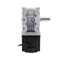 China 80mm Motor Length Hollow Single Shaft Nema 34 Stepper Motor Worm Gear Reducer With Encoder for sale