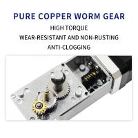 China Umot High Torque Height 34mm Nema17 Worm Geared Reducer Stepper Motor with Gearbox for sale