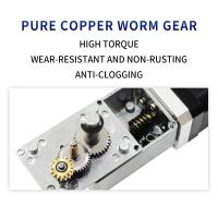 China 42mm Nema 17 High Precision Hybrid Self-locking Worm Gear Stepper Motor and Gearbox for sale