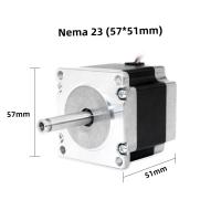 China Hybrid Stepper Motor With Double Hollow Shaft and Rated Current of 0.8/0.67/1.0/1.68/2.8A for sale