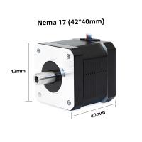 China 40mm Motor Height Nema 17 Stepper Motor With 400mN.m Holding Torque and 4.2mm Hollow Shaft for sale