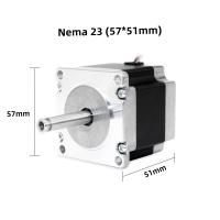China Lightweight 2.8A Holding Torque 1100mN.m Micro Nema 23 Stepper Motor Back Shaft 20mm for sale