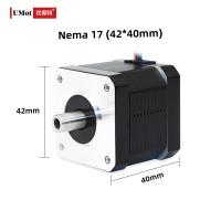 China 1.68A Micro Cnc Stepper Motor Kit Nema 17 with 10mm Back Shaft and 4.2mm Hole Diameter for sale