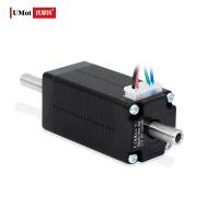 China Compact 0.1kg Nema 8 Micro Hollow Shaft Stepper Motor with 20mm Front Shaft and Hole for sale