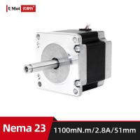 China Rated Current 1.0A Nema 8 Spining Rotary Actuator Stepping Motor for Glue Machine for sale