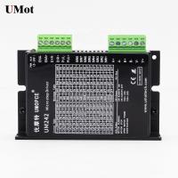 China High Frequency UM242 Hybrid Stepper Motor Driver 2 Phase 0.2-2.2A Nema 8 11 17 23 STP/DIR for sale
