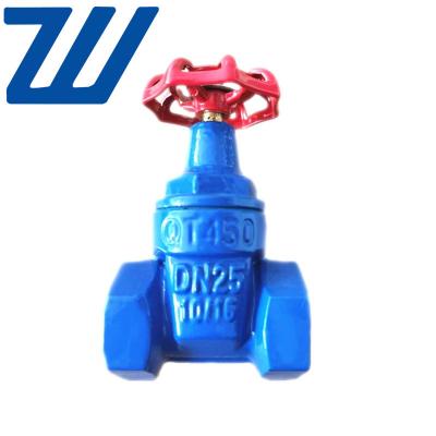 China Non Rising Stem Resilient Seated Gate Valves Threaded End Small Size for sale