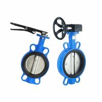 China Seris 13 Wafer Type DI Butterfly Valve Lever Opreation for sale