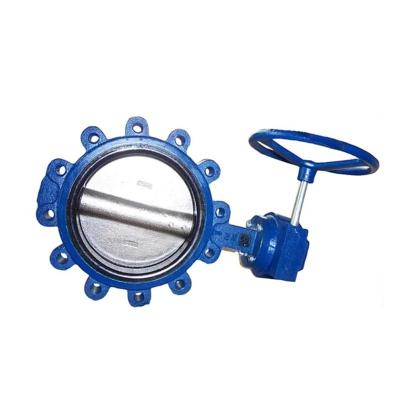 China Ductile Iron Lug Type Butterfly Valve Gearbox / Lever Operation for sale