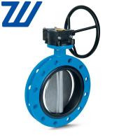 China Ductile Iron Butterfly Valve Gearbox/Lever Operation Flange End for sale