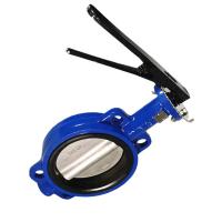 China Ductile Iron Butterfly Valve Lever Operation Wafer Type for sale