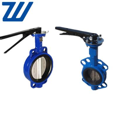 China Wafer Type Ductile Iron Butterfly Valve Lever Operation for sale