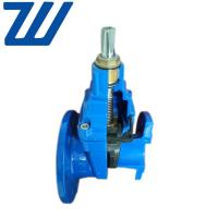 China Water Works PN10 / PN16 Resilient Seated Gate Valve Epoxy Coating for sale