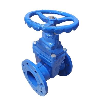 China DIN-F4 Short Body Resilient Seated Gate Valve Clockwise Close for sale