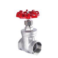 China Stainless Steel Threaded End Resilient Seated Gate Valve Z15X-16P for sale