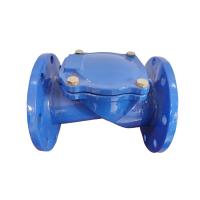 China Ductile Iron Rubber Flapper Check Valve Flanged Swing Check Valve for sale