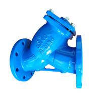 China DIN-F1 Water Ductile Iron Y Strainer Filter DN50-DN300 Flange Ends for sale