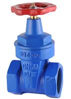 China Ductile Iron Screw End Resilient Seated Water Gate Valve PN10 PN16 for sale