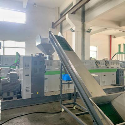 China Lvdao LDK series 140mm 38CrMoAl screw granules making machine LDPE HDPE plastic cutting pelletizing machine for sale