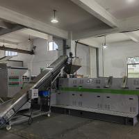 China Lvdao 110mm screw made of high grade 38CrMoAIL with two stages customized plastic recycling machine for sale