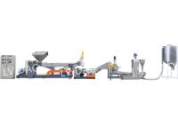 China Power 110-45kw HDPE water ring hot cutter pelletizing line LDK 400-500kg/h output for sale