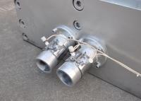 China 250*250 Double Hydraulic Screen Changer Double Filter Nonstop Plates Industrial for sale