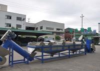 China 150-200kg/H Plastic Washing Line Custom Voltage With 7.5kw Spiral Conveyor for sale