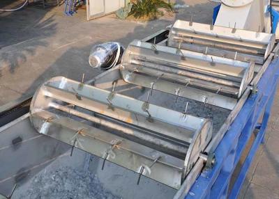China 11kw Friction Washer Plastic Recycling Washing Line Capacity 150-200 Kg/H PP POM for sale