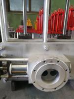 China Double Hydraulic Plastic Continuous Screen Changer 0.3 Die Cube Hole Number 10 for sale