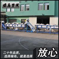 China 6000mm Plastic Washing Line Custom Voltage With 22kw Spiral Conveyor for sale