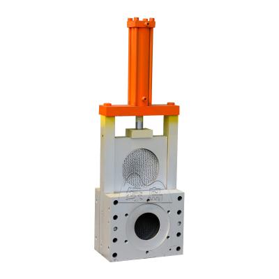 China Steel Die Head Plastic Screen Changer Semi Continuous Hydraulic Slide Plate for sale