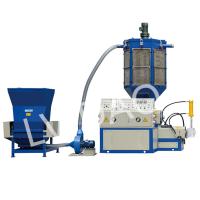 China Output 150--180kg/h EPS XPS foam recycling and pelletizing line LDG 560-65 r/min rotate speed for sale