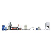 China Single Screw PP Plastic Recycling Machine / Plastic Extruder Pelletizer For PP PE Dry / Wet Film for sale