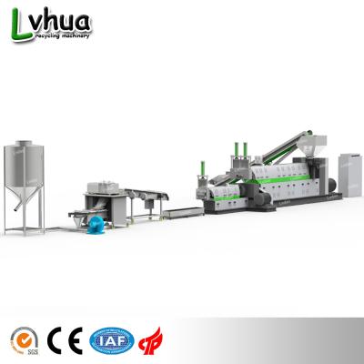 China 45kw Plastic Recycling Granulator Machine Double Stage Waste Abs Pp Plastic Granulator for sale