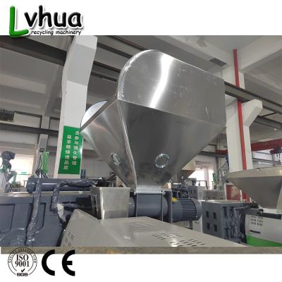 China Power 18.5kw economical hard scrap pelletizng line LDC SJP 80 100-120kg/h  70r/min screw rotate speed for sale