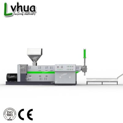 China Power 45-55kw economical hard scrap pelletizing line LDC SJP130  270-320kg/h 28:1 long dia.ratio for sale