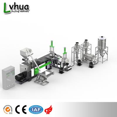 China Screw dia 80mm 100mm PVC single screw exttrusion and pelletizing line LDP power 22-11kw for sale