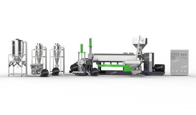 China 400kg/H Pvc 45kw Plastic Recycling Machine for sale