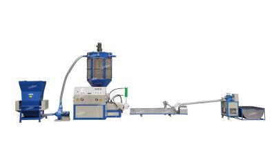 China Single Screw Plastic Recycling Machine Granulating Recycling Machine 55Kw / 15Kw for sale