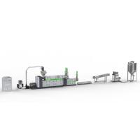 China Custom Voltage Plastic Recycling Pellet Machine 55 - 75kw Power With PLC Control System for sale