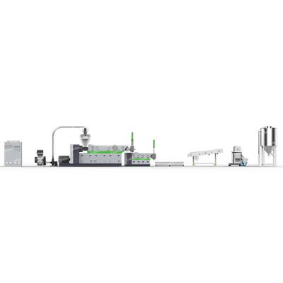 China Custom Voltage Plastic Recycling Pellet Machine 55 - 75kw Power With PLC Control System for sale