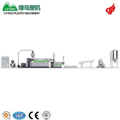China PP PE Film Plastic Recycling Equipment With Two Stages 130mm-120mm Screw Diameter for sale