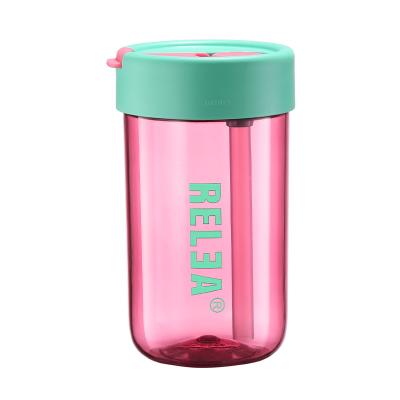 China SGS 380ml Cute Tritan Sports Water Bottle Multipurpose With Straw for sale