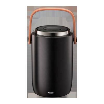China Customized Logo 2.1L Double Wall Vacuum Flask 316 Stainless Steel Thermal Food Container for sale