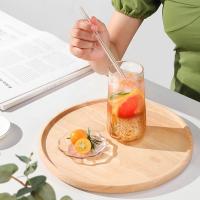 China 250ML Lightweight Water Glass Drinkware Cup With Gold Rim Multiscene for sale