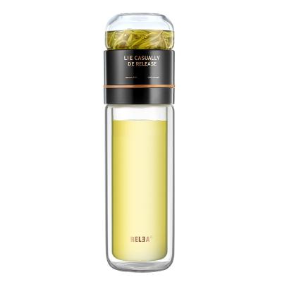 China Disposable Coffee Borosilicate Glass Water Bottle Leakproof Practical for sale